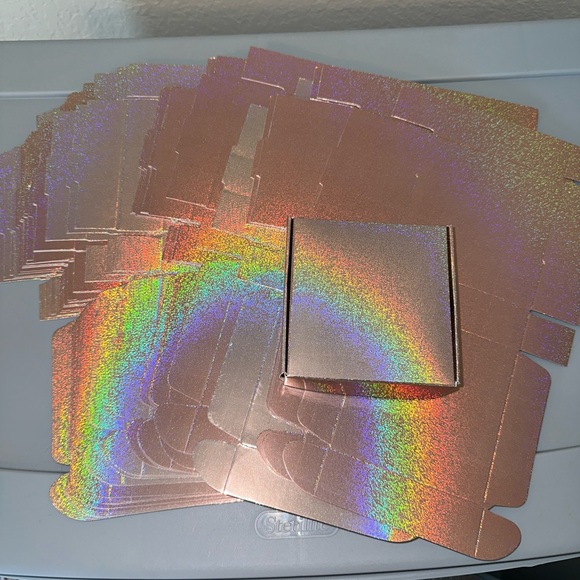 Office | Rose Gold Holographic Boxes | Poshmark